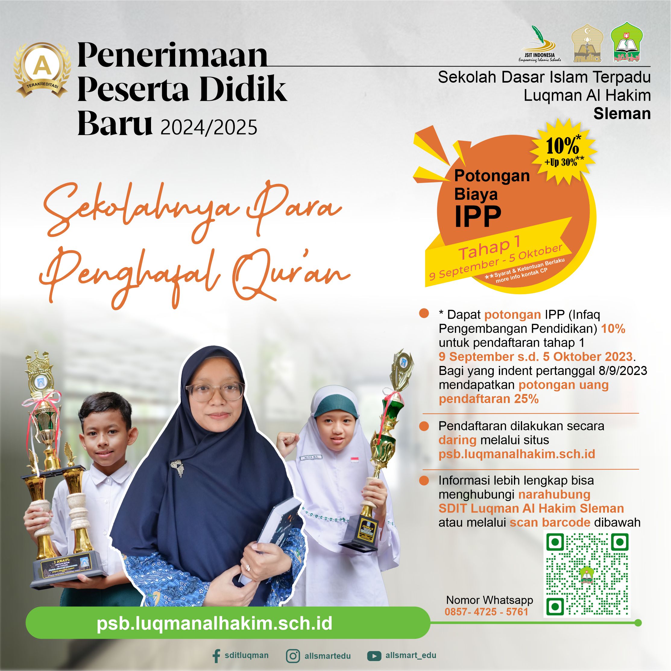 📢PPDB 2024/2025 tahap 1 - SIT MULIA